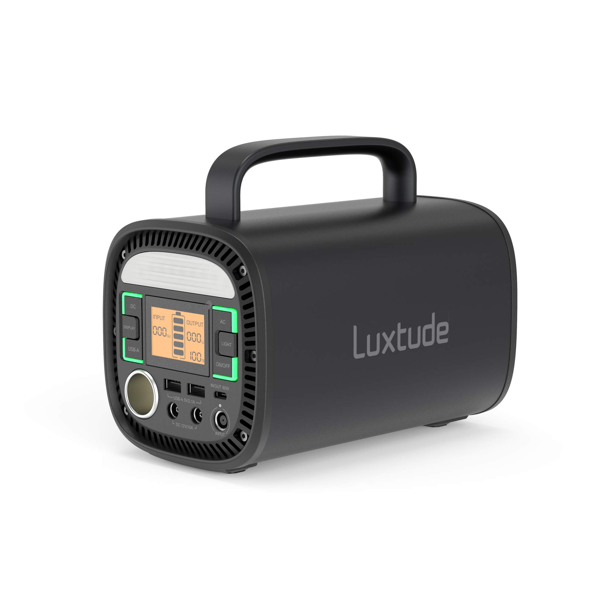 Luxtude Portable Generator 250M, 243Wh Portable Power Station, Solid Metal & Small Camping Generator, Solar Generator with AC Outlet 150W & PD 60W, Backup Battery for CPAP/Camping/Hurricane/Home Use