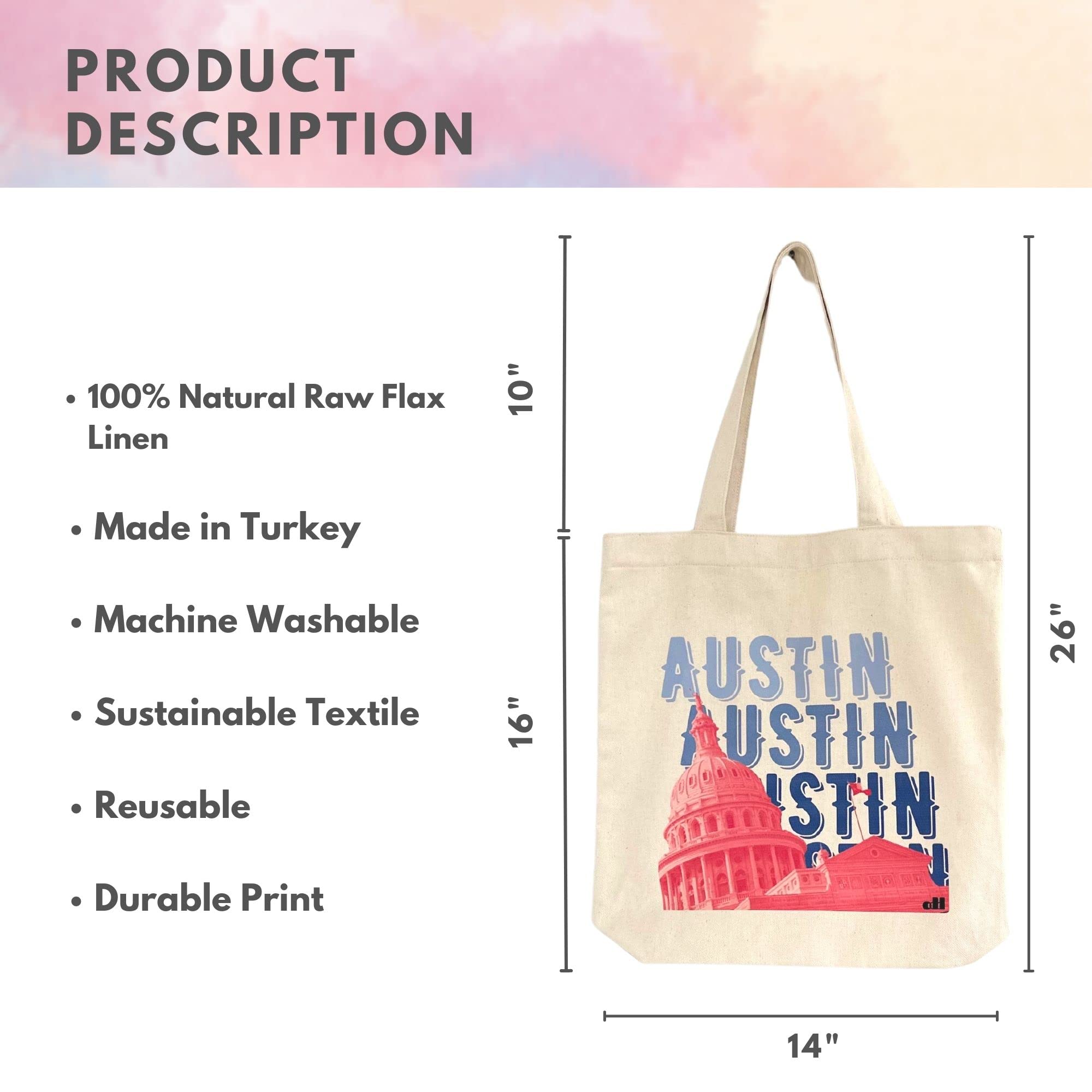 ODD Story Canvas Tote Bag for Women, Shoulder Laptop Bag for Work, Aesthetic Tote Bag for Everyday, Reusable Shopping Bag