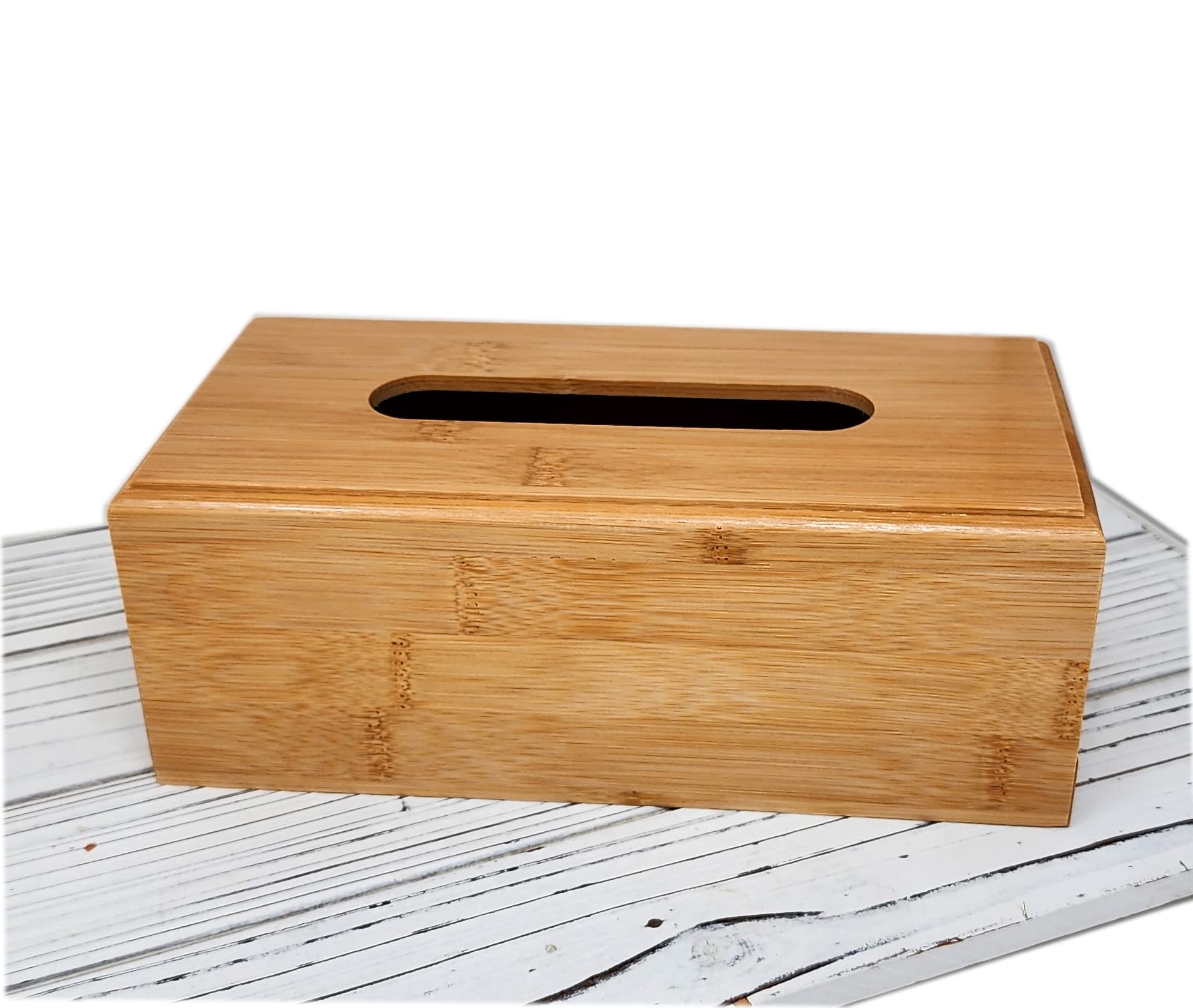 Tissue & Baby Wipes Dispenser Holder Box Decorative Wooden Container, Reusable in Bathroom Farmhouse Bamboo. Décor Tissue Box Holder | Refillable Baby Wipes Dispenser