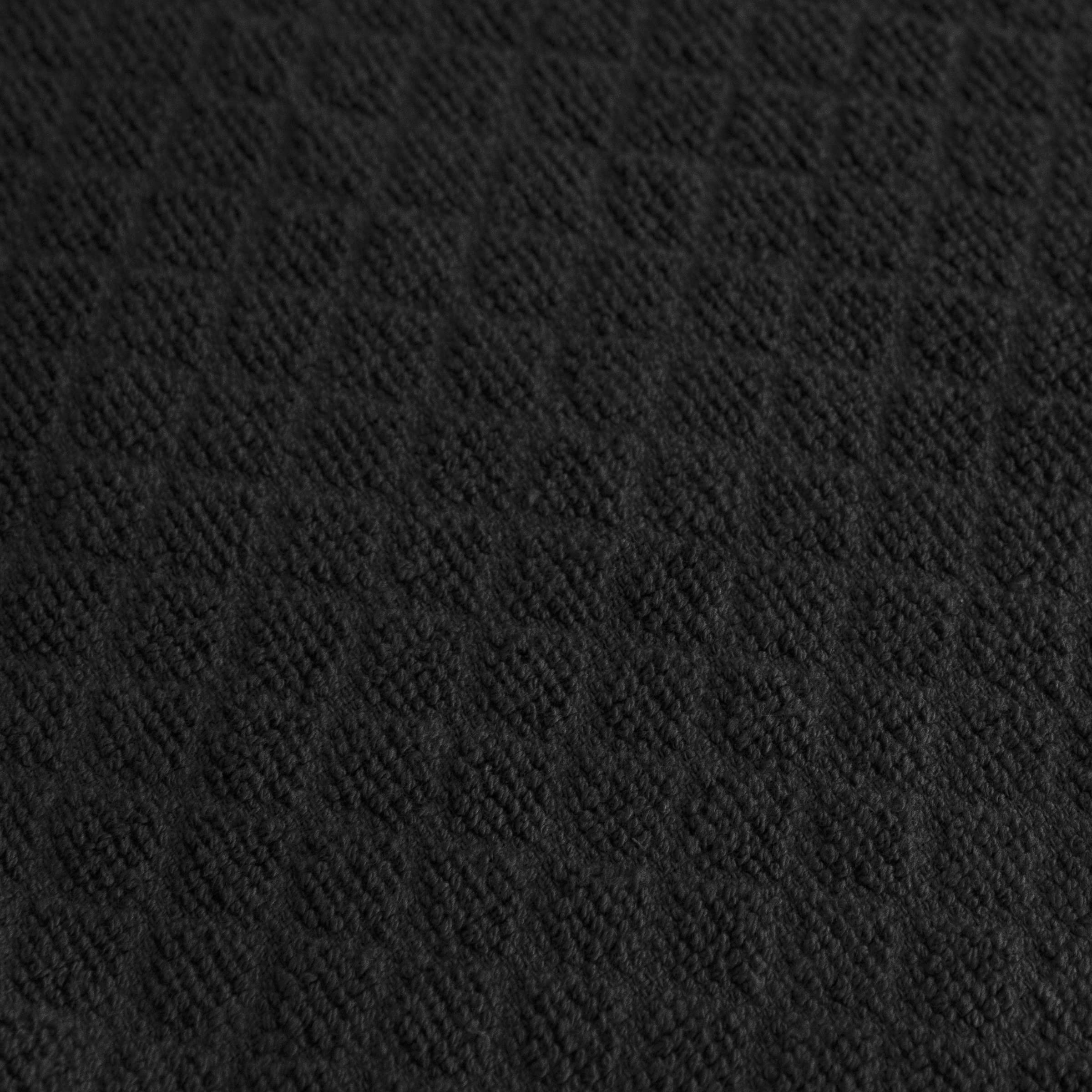 Ritz Premium Hook and Hang Towel (2-Pack), 18" x 28", Long-Lasting and Durable Rubber Hook, Highly Absorbent and Super Soft Hand Cloths for Kitchen, Bathroom, or Laundry Room, Black