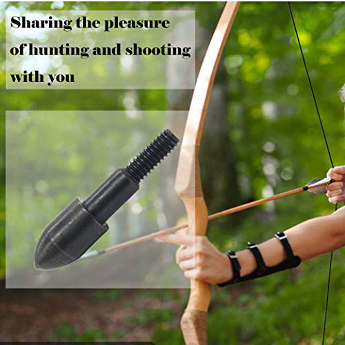 maifield 24 Pack Archery Bullet Field Points 5/16 Inch 9/32 in 11/32 Inch Practice Heads Small Game Arrow Tips (100 Grain 5/16")