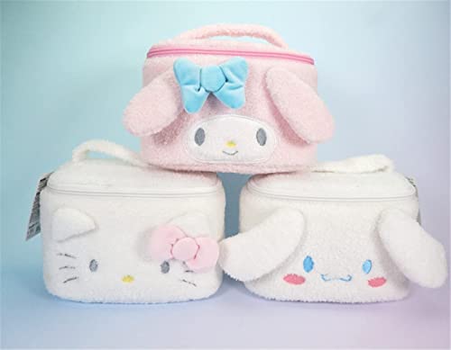 lierde Plush Bag Cosmetic Storage Bag Purse Storage Bag Packaging Christmas Decorations (Pink White)