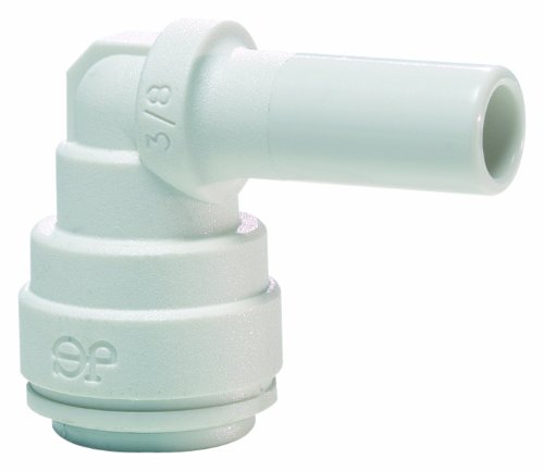 John Guest Speedfit PP220808W 1/4OD Stem - 1/4OD Plug-In Elbow, 10-Pack