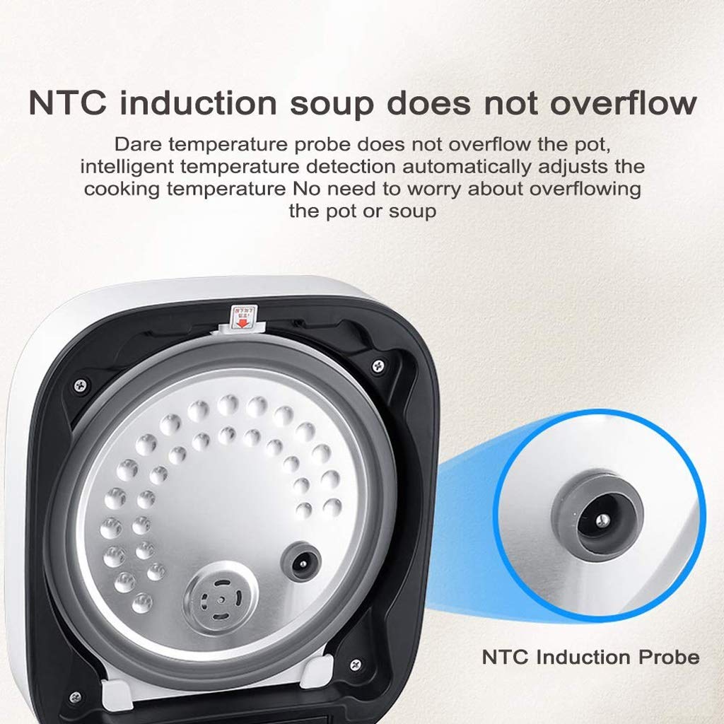 LMMDDP Rice Cooker and Warmer Rice Cooker Digital Multi 5L Slow Cooker Steamer Programmable Sauté Yogurt Maker Stewpot with 24 Hours Delay Timer