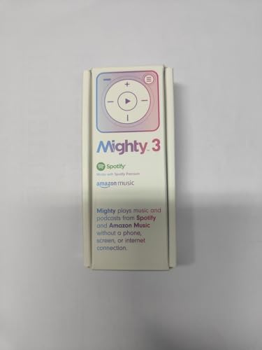 Mighty 3 Spotify & Amazon Music Player - Compatible with Bluetooth & Wired Headphones - 1,000+ Song Storage - Screen Free Music Player - No Phone Needed - (Black)