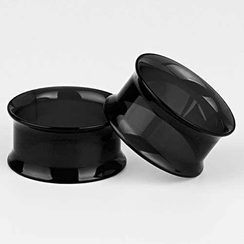 KUBOOZ 3 Pairs Set Prevent Allergy Acrylic Ear Plugs Tunnels Gauges Stretcher Piercings 1/2"