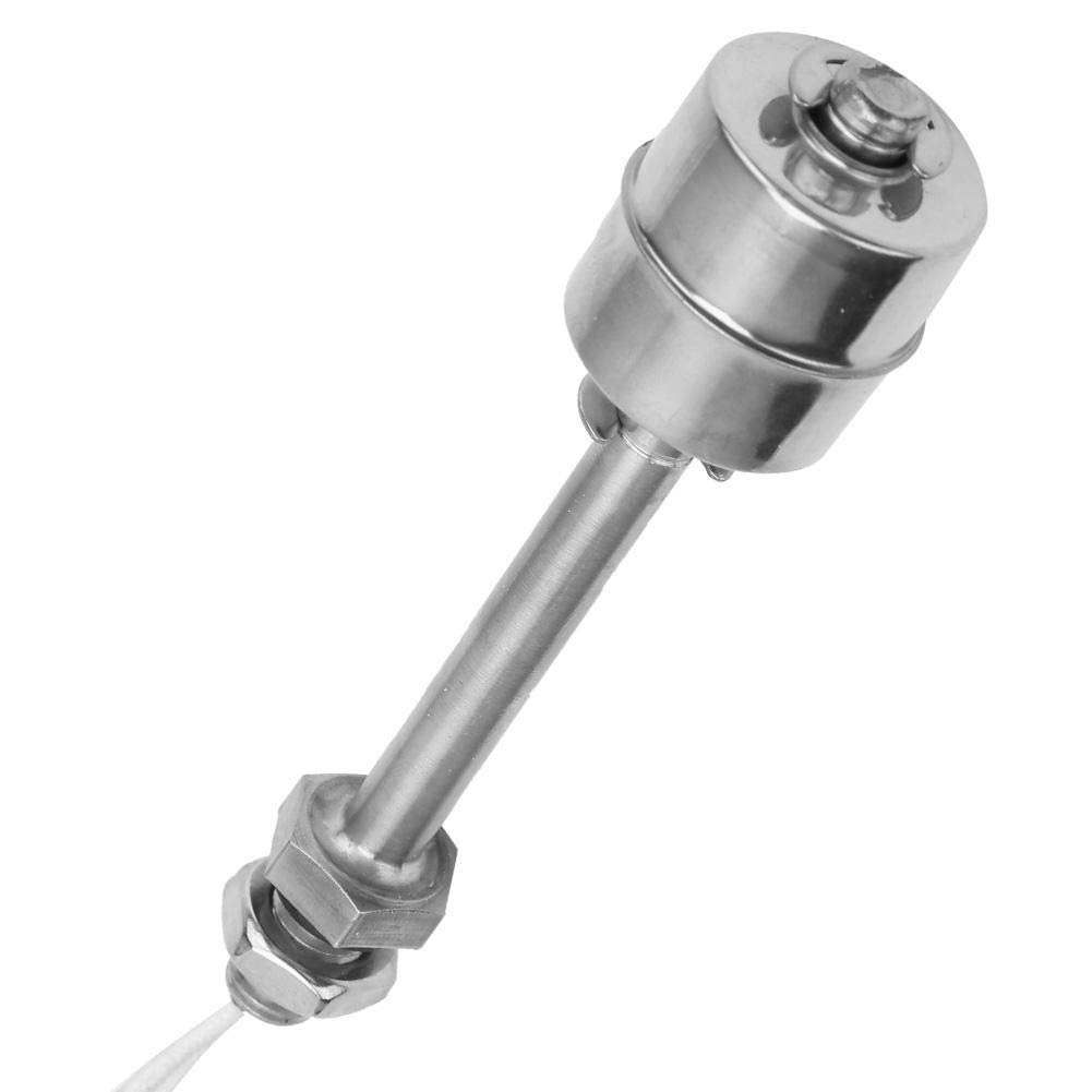 Liquid Level Sensor, 0~220V Stainless Steel Liquid Water Level Sensor Controller Float Switch for Pool Can 100mm