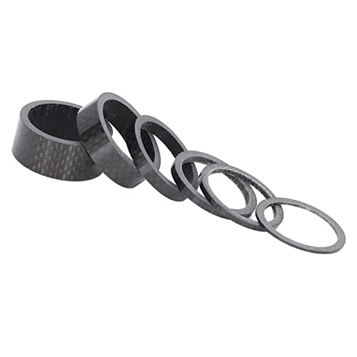 Raguso Bike Front Fork Stem Spacer, Bicycle Headset Spacer Impact Resistant Fine Texture Smooth Edges Lightweight for Road Bikes