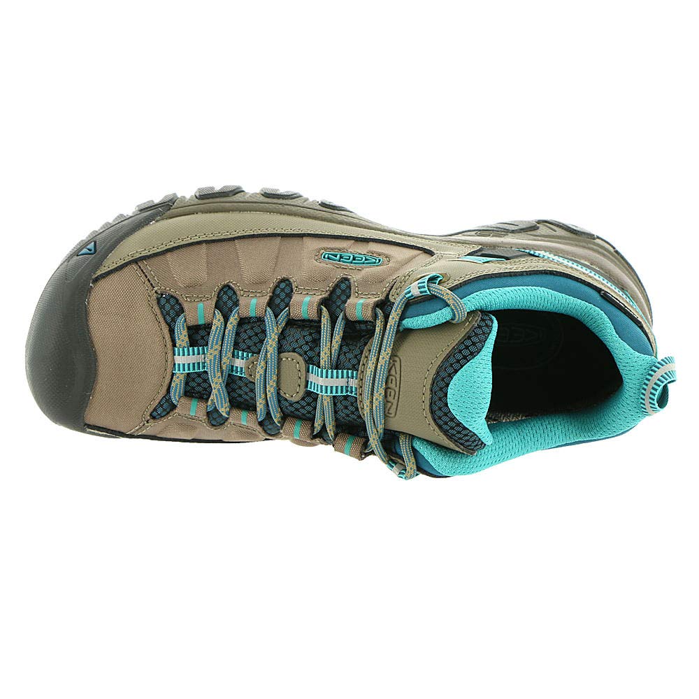Keen Womens Targhee Exp WP Brindle/Blue Coral 6 B - Medium