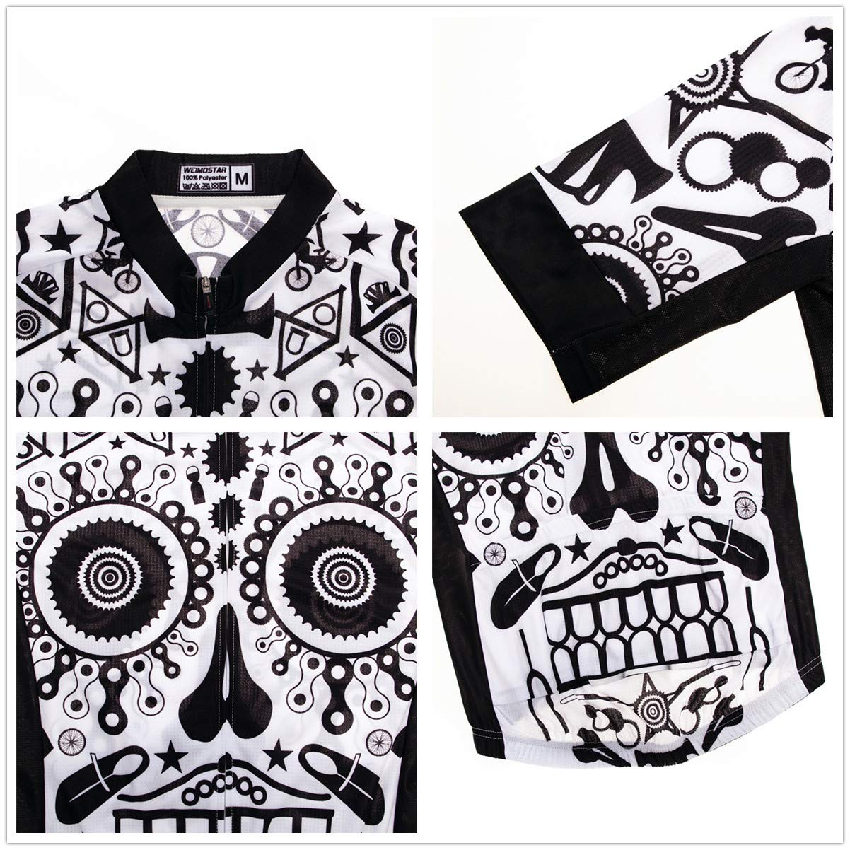 Men's Cycling Jerseys Wolf Print Bicycle Shirts Summer Road Bike Clothes Quick Dry Breathable