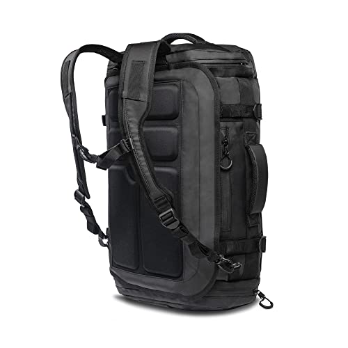KORDIZ Travel Backpack - Carryall Travel Duffel Backpack - Bag Includes Backpack Straps and Laptop Sleeve (Black, 40L)