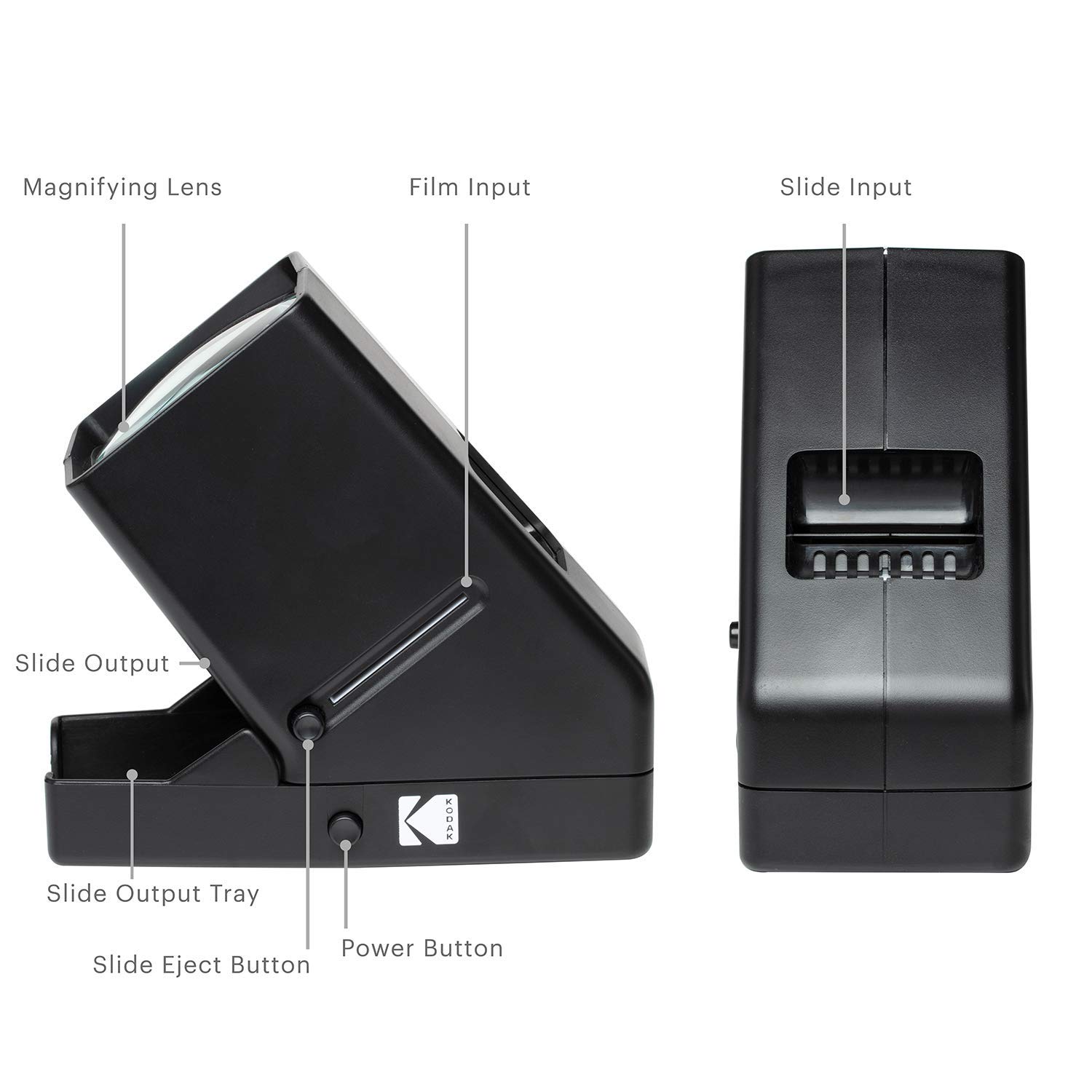 KODAK 35mm Slide and Film Viewer - Battery Operation, 3X Magnification, LED Lighted Viewing β for 35mm Slides & Film Negatives (Renewed)