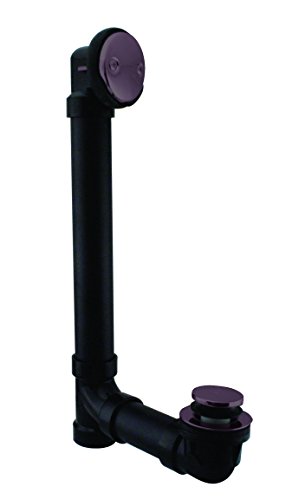 Westbrass Tip-Toe Sch. 40 ABS Bath Waste with Two-Hole Elbow, Oil Rubbed Bronze, D4931-12