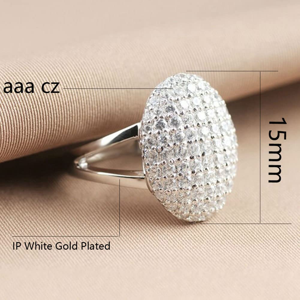 Ringcrown Film Rings Bella's Ring White Gold Plated Cz Women Wedding Ring Engagement Ring