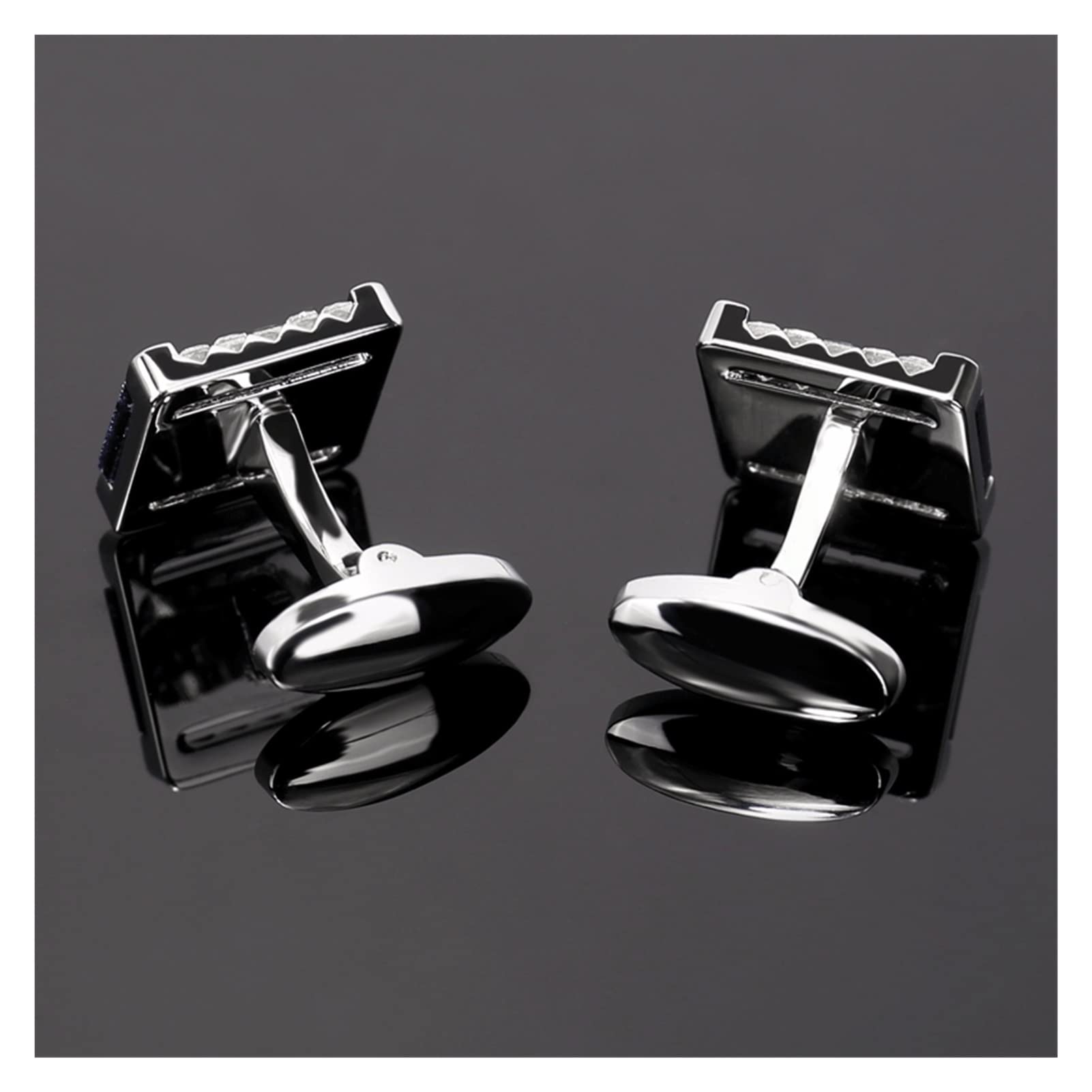 Shirt Suit Cufflinks Men's Business Shirt Cuff Nail Gift Box Technology Three-Dimensional Cutting (Color : A, Size : One Size) (A One Size)
