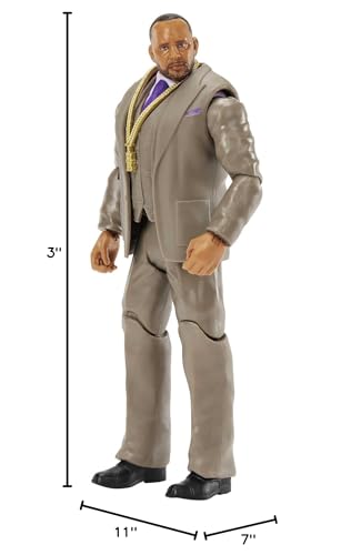 Mattel WWE Basic MVP Action Figure, Series 128, Posable 6-inch Collectible for Ages 6 Years Old & Up
