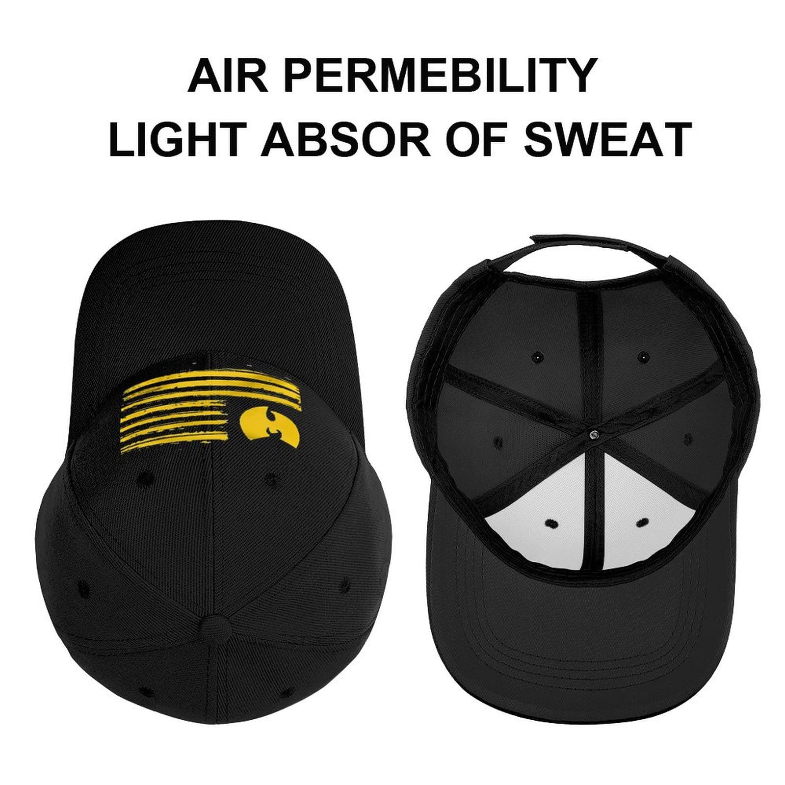 NGZHAIGU Wooo-Tang Baseball Cap Hat Adjustable Hat for Men Women Black1 One Size