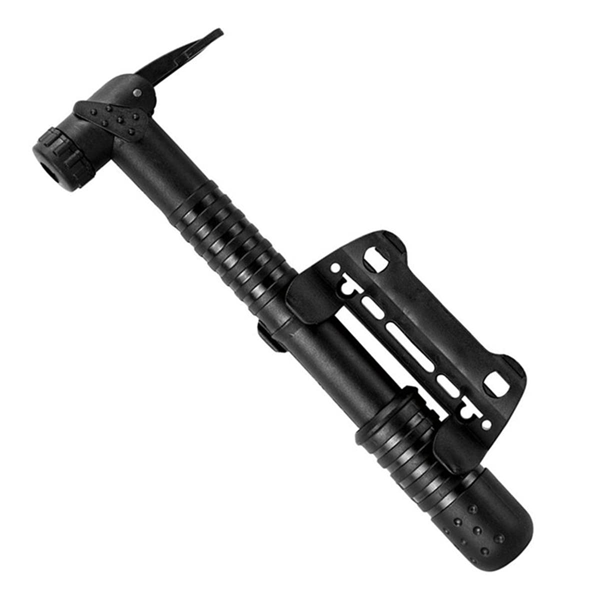 Mini Bike Pump Portable Frame Pump,Mountain BMX & Road Bike Tire Pump,No Valve Changing Needed/Include Mounting Bracket and Sport Balls Needle (Black)