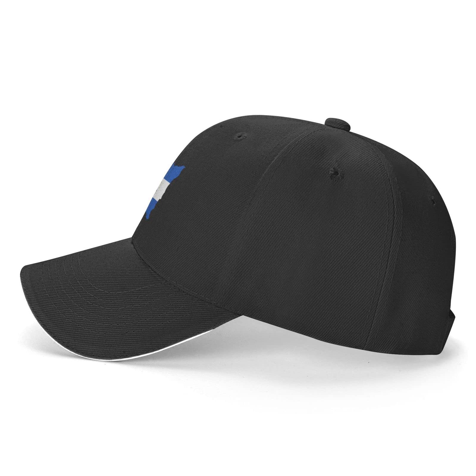 Nicaragua Flag Cap Adjustable Baseball Hat American Flag Hat Men's Sun Hat Ladies Trucker Hat Dad Hat Black