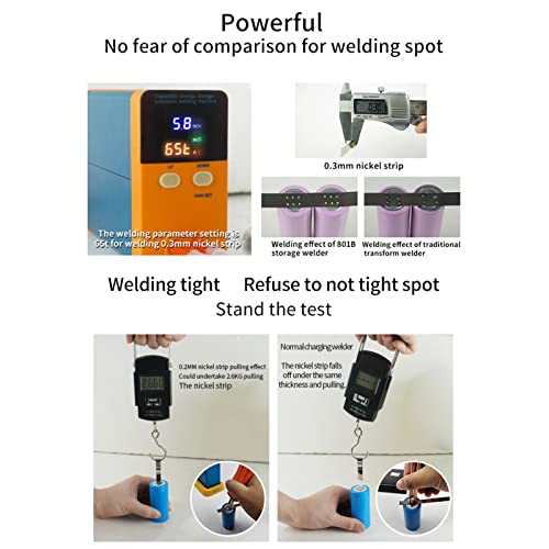 Pulses Spot Welder, Capacitor Energy Storage Welding Machine AC100β240V for Mobile Power Sources(US Plug)