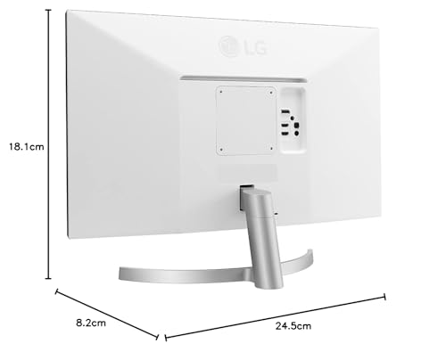 LG 27UL500-W 27-inch 4K UHD (3840 x 2160) UltraFine Computer Monitor, IPS, AMD FreeSync, HDR10, HDMI, DisplayPort, Black Stabilizer, White