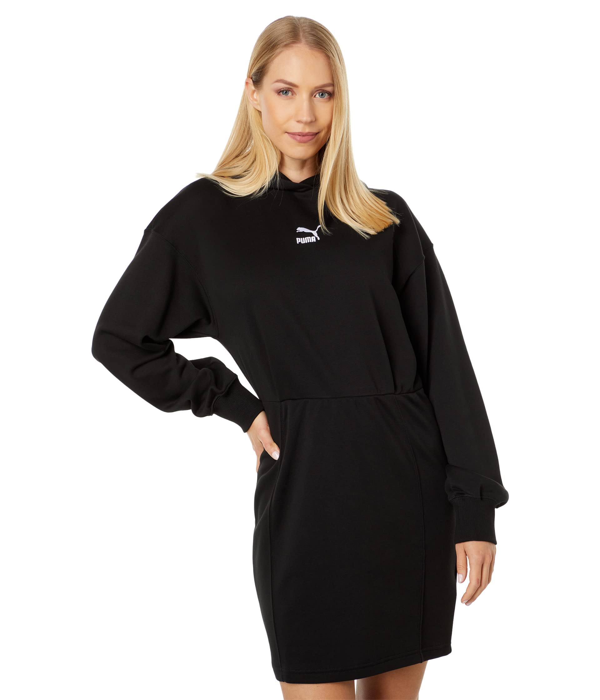 PUMA Women's Classics Hooded Dress, Black, X-Large