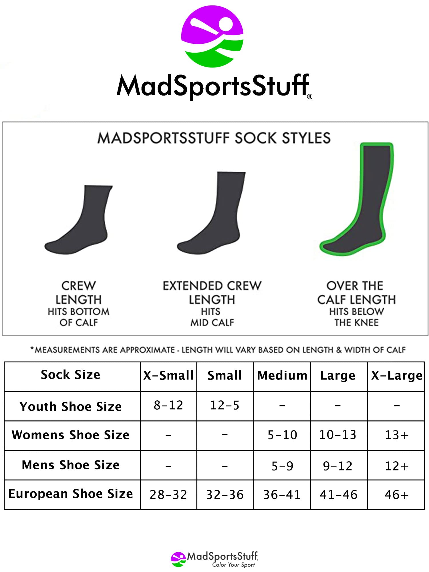 MadSportsStuff Donut Over the Calf Socks (Paradise Blue/Neon Pink, Small)