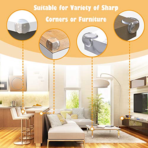 LVEHO Corner Protectors, Clear Corner Guards, Super Soft and Transparent, Baby Proofing, Strong Acrylic Adhesive 2.0, Tasteless, 28 Pack
