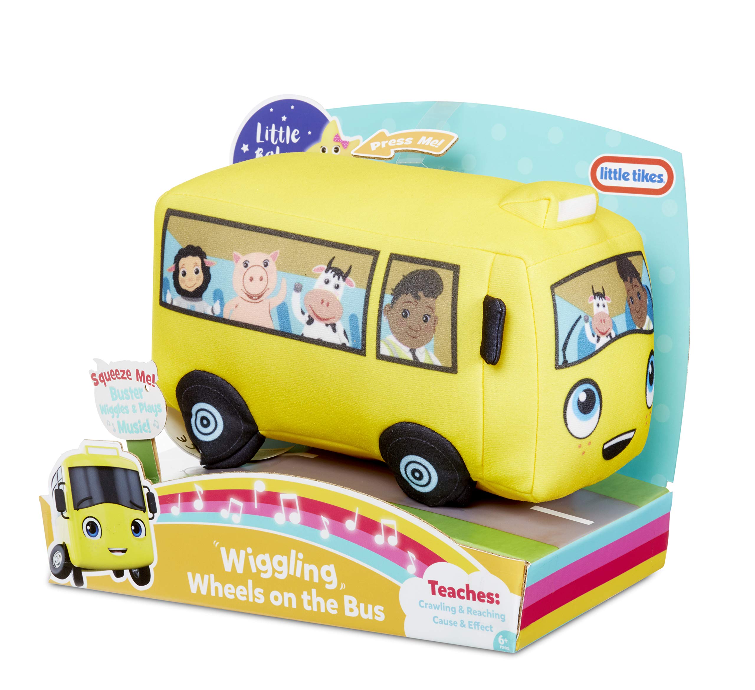Little Tikes Little Baby Bum Wigglin' Wheels On The Bus Official Plush Toy