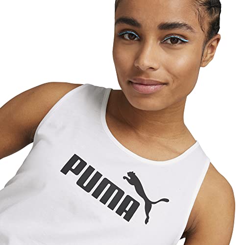 PUMA Women's Essentials Tank, White, Large