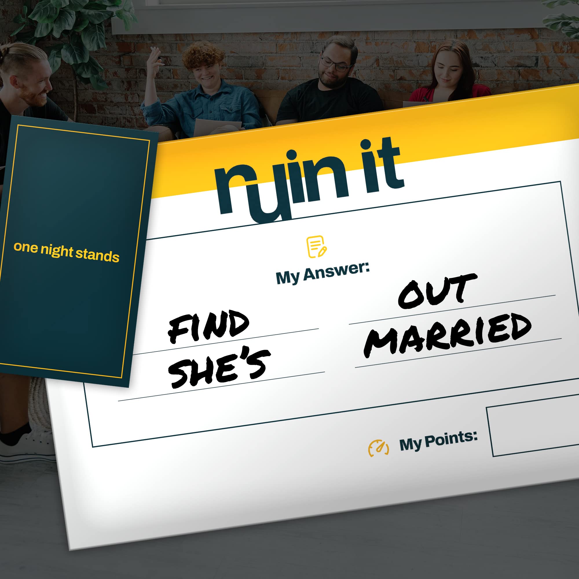 Ruin It - Fun Adult Party Board Game for Group Game Night - Ages 18+ (3-8 Players)