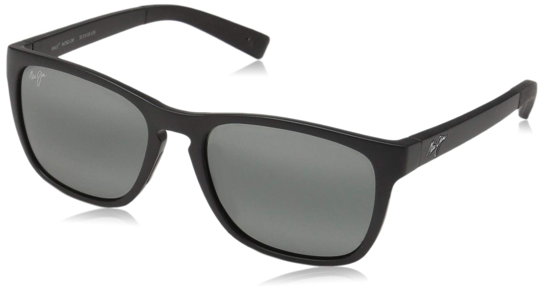 Maui Jim Men's and Women's Longitude Polarized Classic Sunglasses, Matte Black/Neutral Grey, Small