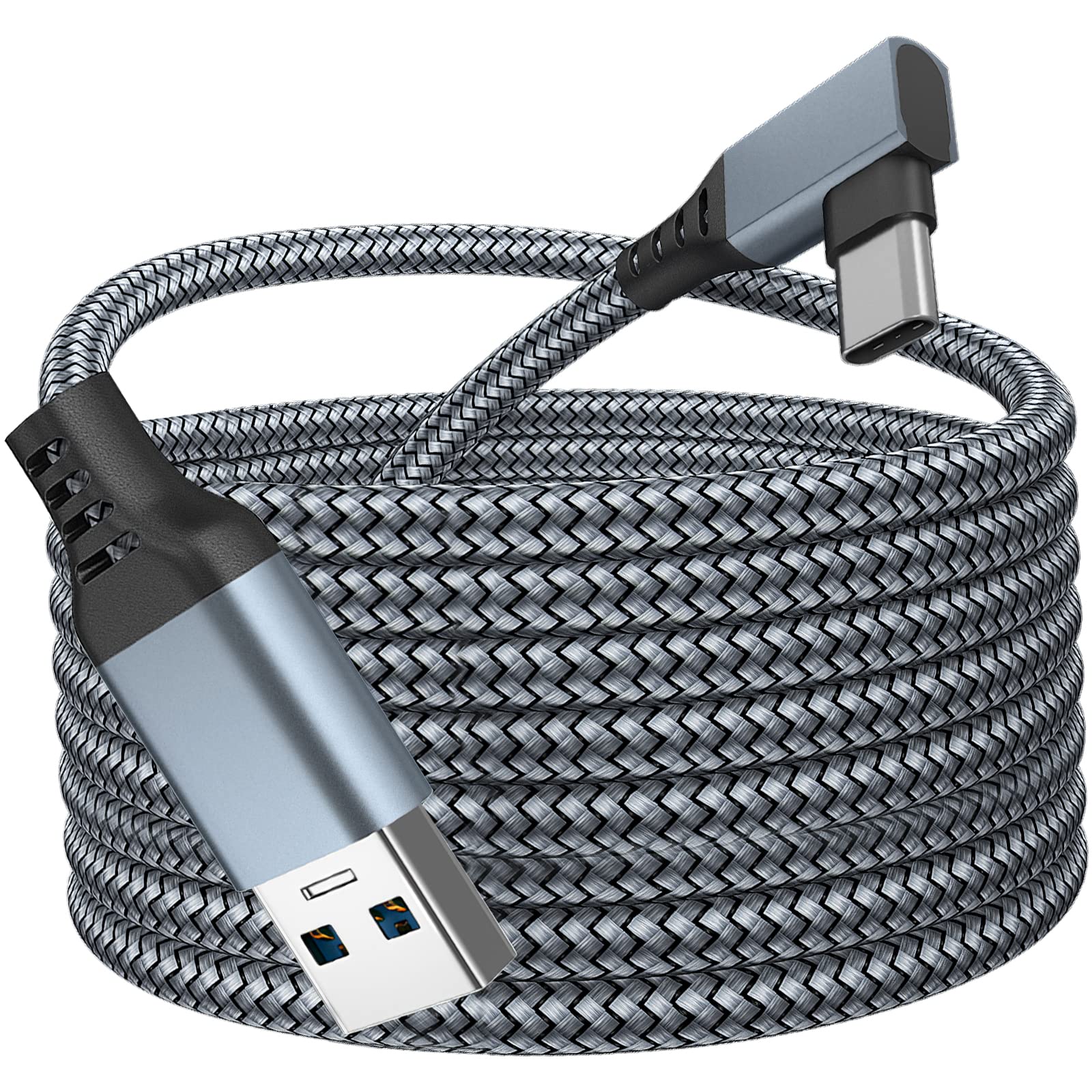 Oculus Quest Link Cable 16FT, OUTWAY VR Headset Charging Cable for Oculus Quest 2/1, 5Gbps USB C 3.2 Gen1 High Speed Data Transfer & Fast Charging for Gaming PC (16FT 5M)