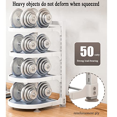 YUEGOO Kitchen Sinks Solid Under Sink Storage, Under Cabinet Storage Rack Multifunctional Bathroom Sink Storage Pot Rack Under Sink Rack Shelf/White/25.5 * 29.5 * 33cm