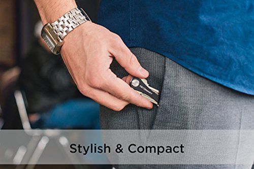 KeySmart Classic - Compact Key Holder and Keychain Organizer (up to 14 Keys, Blue)