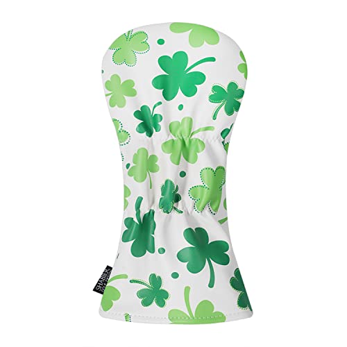 SHABIER Golf Shamrock Design Golf Wood Club Headcover Driver Cover for Taylormade M5 M6 Driver (Driver Head Cover)
