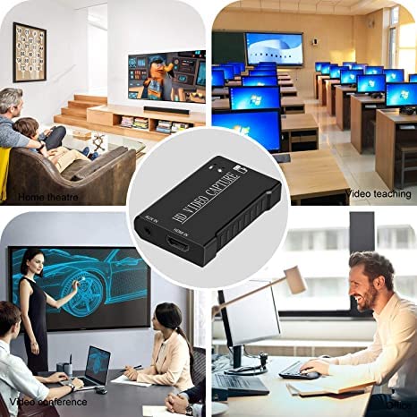 Rybozen 4K HDMI Video Capture Card Video Capture Device HDMI to USB 2.0 for Windows Linux Mac OS Gaming 1080P Capture Card Compatible with PS3/4, Xbox One