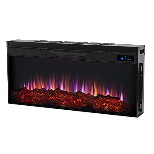 Real Flame White Alcott Landscape Electric Fireplace
