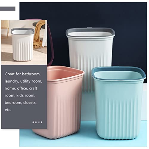 Zerodeko Bathroom Trash 3Pcs Small Trash Can Plastic Waste Basket Garbage Container Bin Recycling Bin Rubbish Bucket Food Scrap Container Compost Bin Pail for Bedroom Bathroom Kitchen Office Trashcan