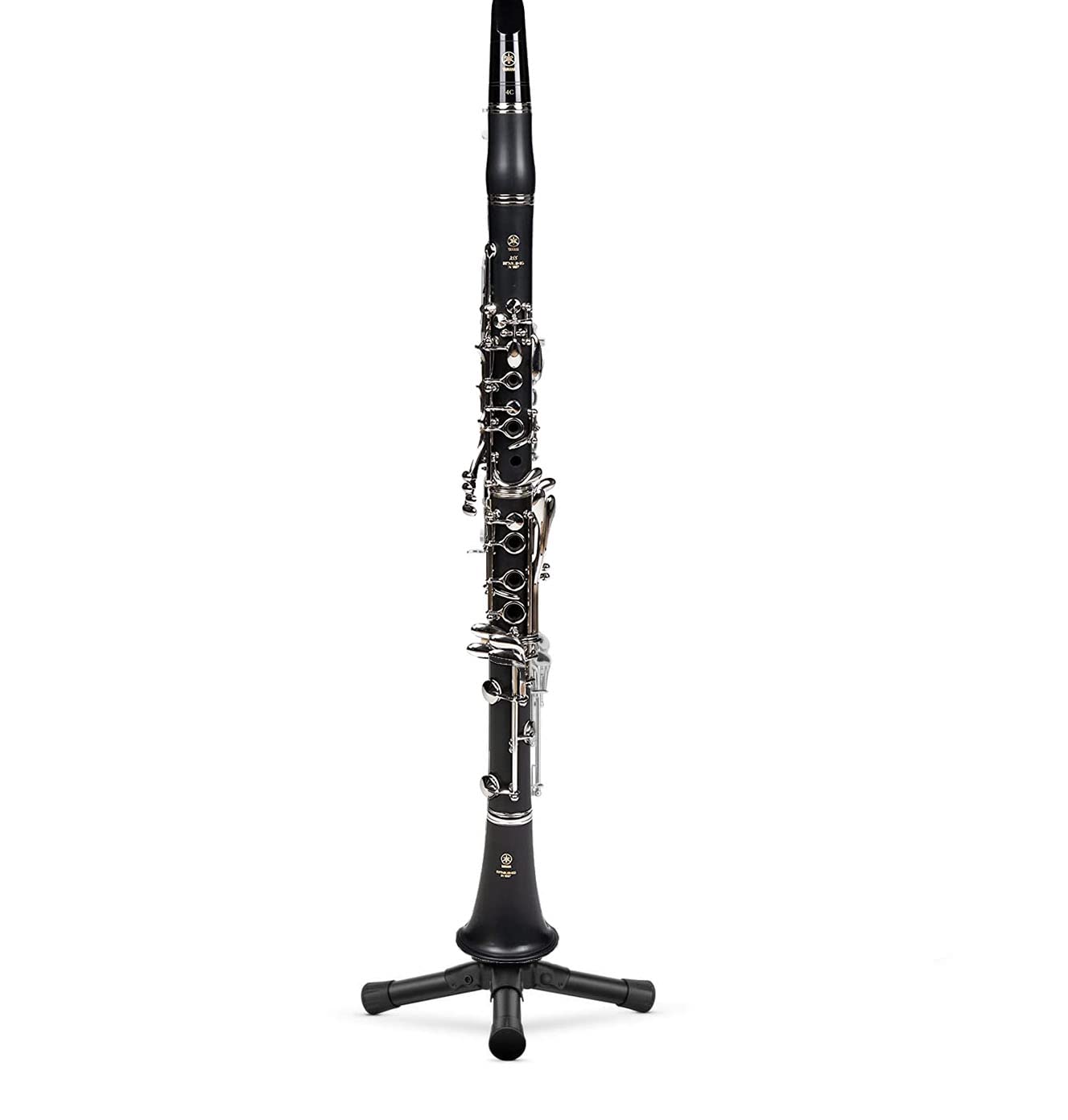 Richyi Flute Clarinet Stand,Portable Tripod Foldable Holder for Bass, Bohm & Cross Flutes Clarinet Woodwind Instrument