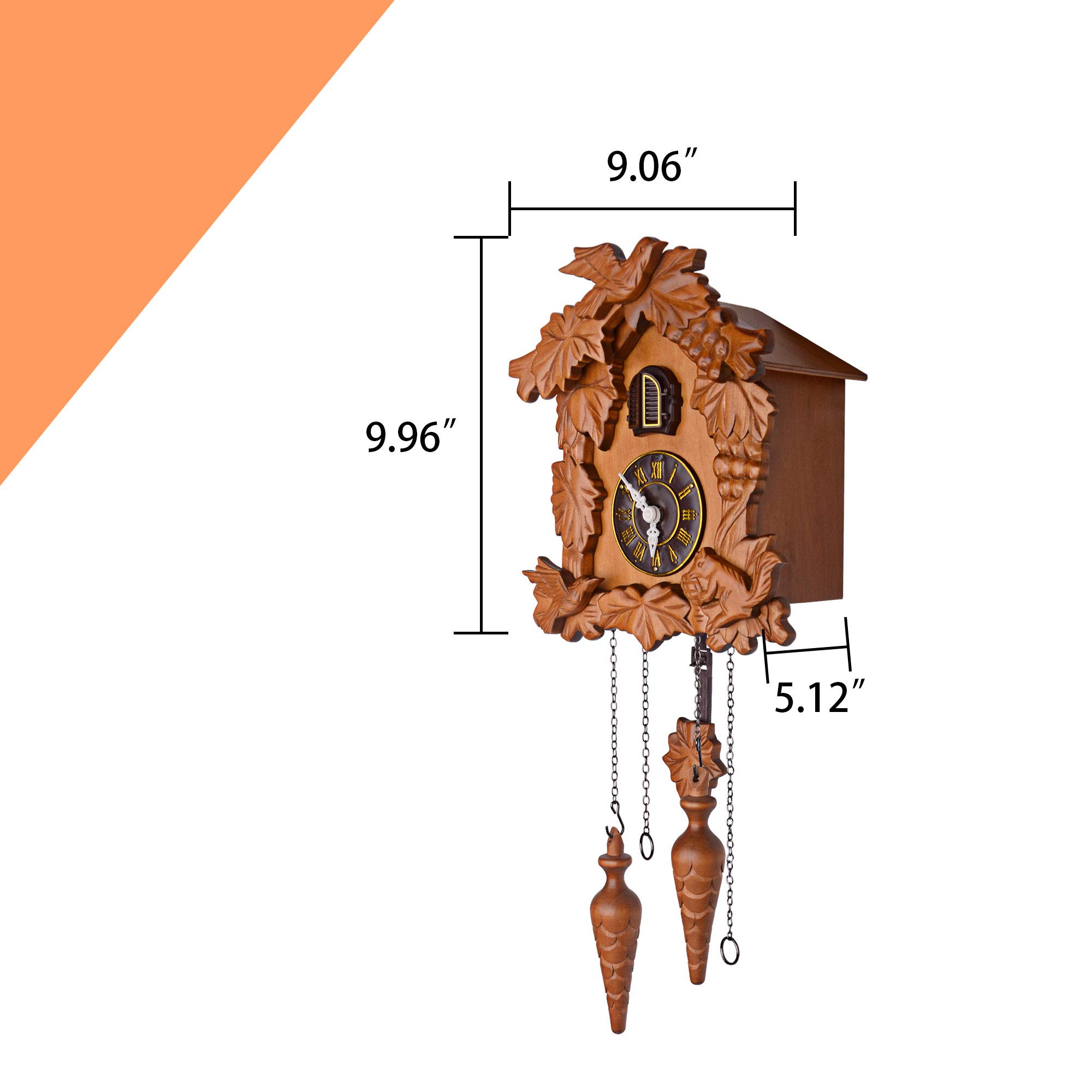 Kendal Handcrafted Wood Cuckoo Clock MX211
