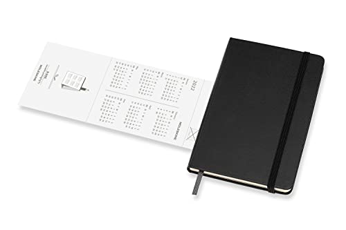 Moleskine Classic 12 Month 2022 Weekly Horizontal Planner, Hard Cover, Pocket (3.5" x 5.5"), Black