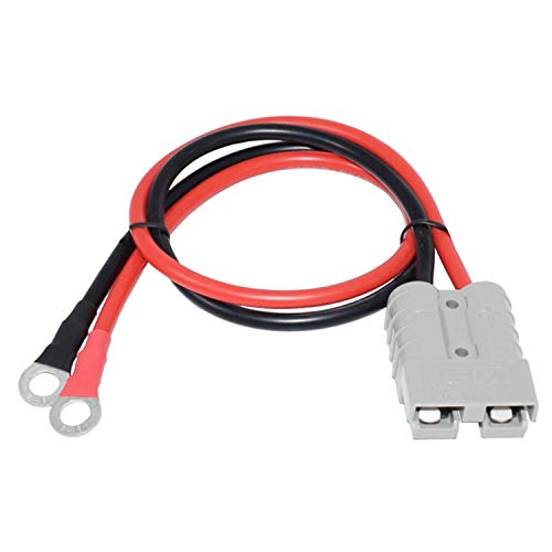 LIXINTIAN 10AWG Battery Adapter Cable,with O-Type Terminal and 45A Connector-1 m/3.28ft