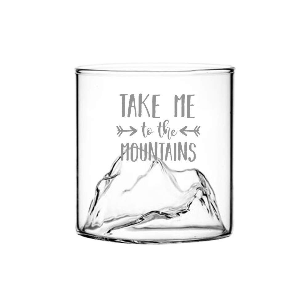 Osci-Fly Take Me To The Mountains Wine Whiskey Glass Shot Tumblers Christmas Gifts