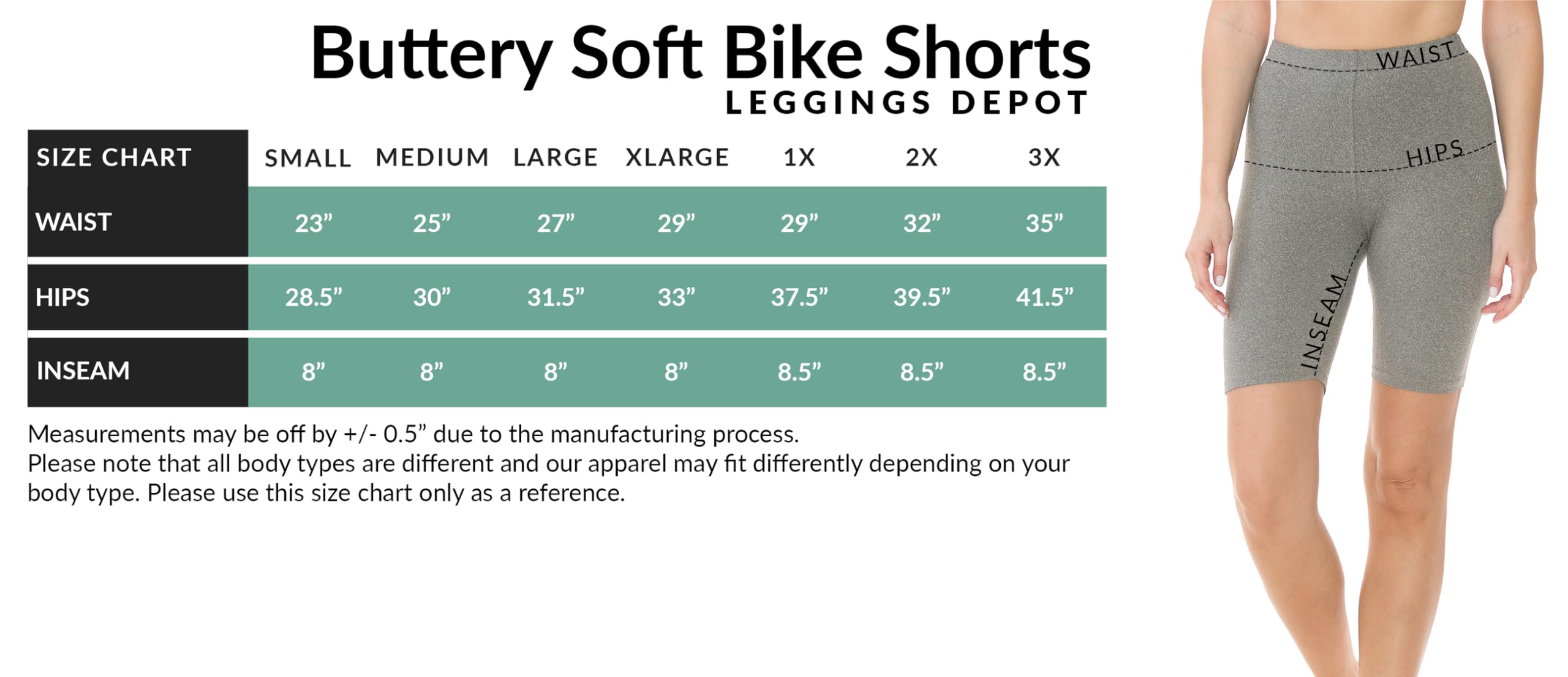 Leggings Depot Women's Buttery Soft Fashion Biker Shorts Athletic Shorts for Yoga, Black, Small