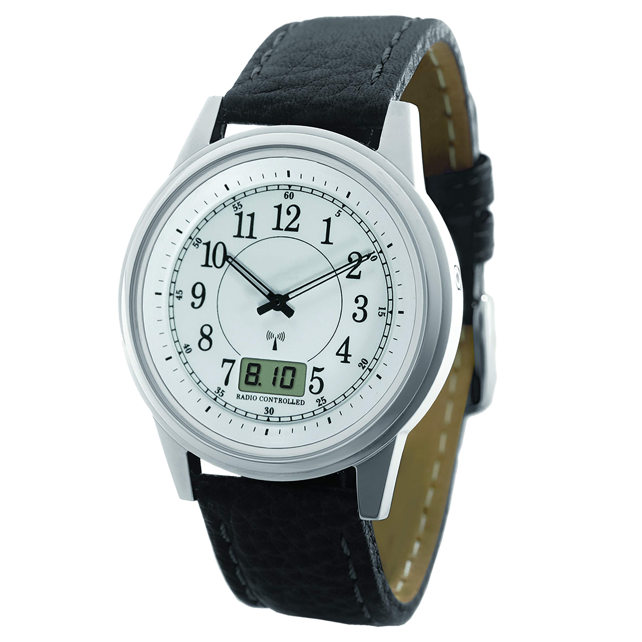 La Crosse Technology EH-23SA Stainless Steel Atomic Watch,Silver