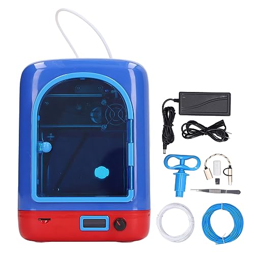 Kids 3D Printer, High Accuracy 0.6mm Nozzle Mini 3D Printer Easy Operation for PLA (US Plug 100‑240V)