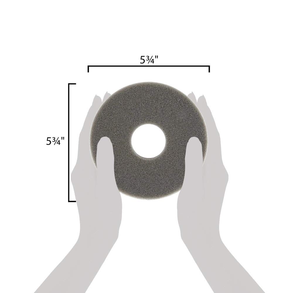 RSG TODAY Black Plastic Glass Rimmer and Margarita Salter 6pk Replacement Sponge