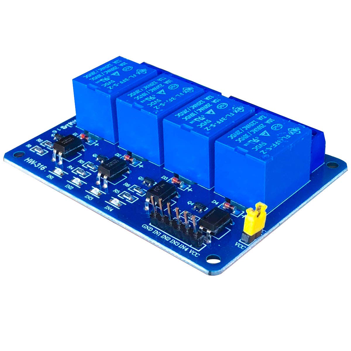 LGDehome 2pcs DC 5V 4 Channel Relay Module with Optocoupler for Arduino UNO R3 MEGA 2560 1280 DSP ARM PIC AVR STM32 Raspberry Pi