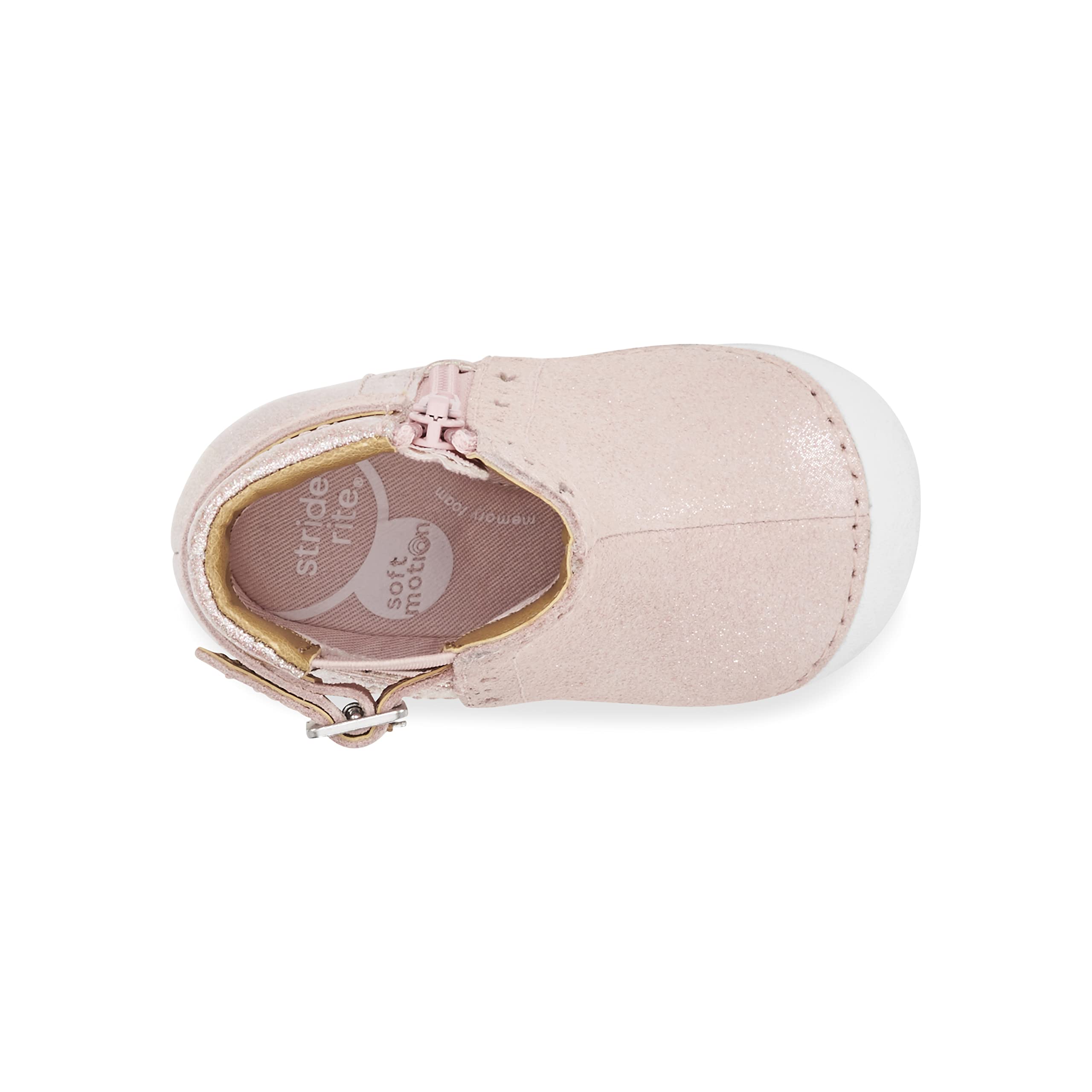 Stride Rite Baby Girls SM Agnes First Walker Shoe, Pink, 3 Infant